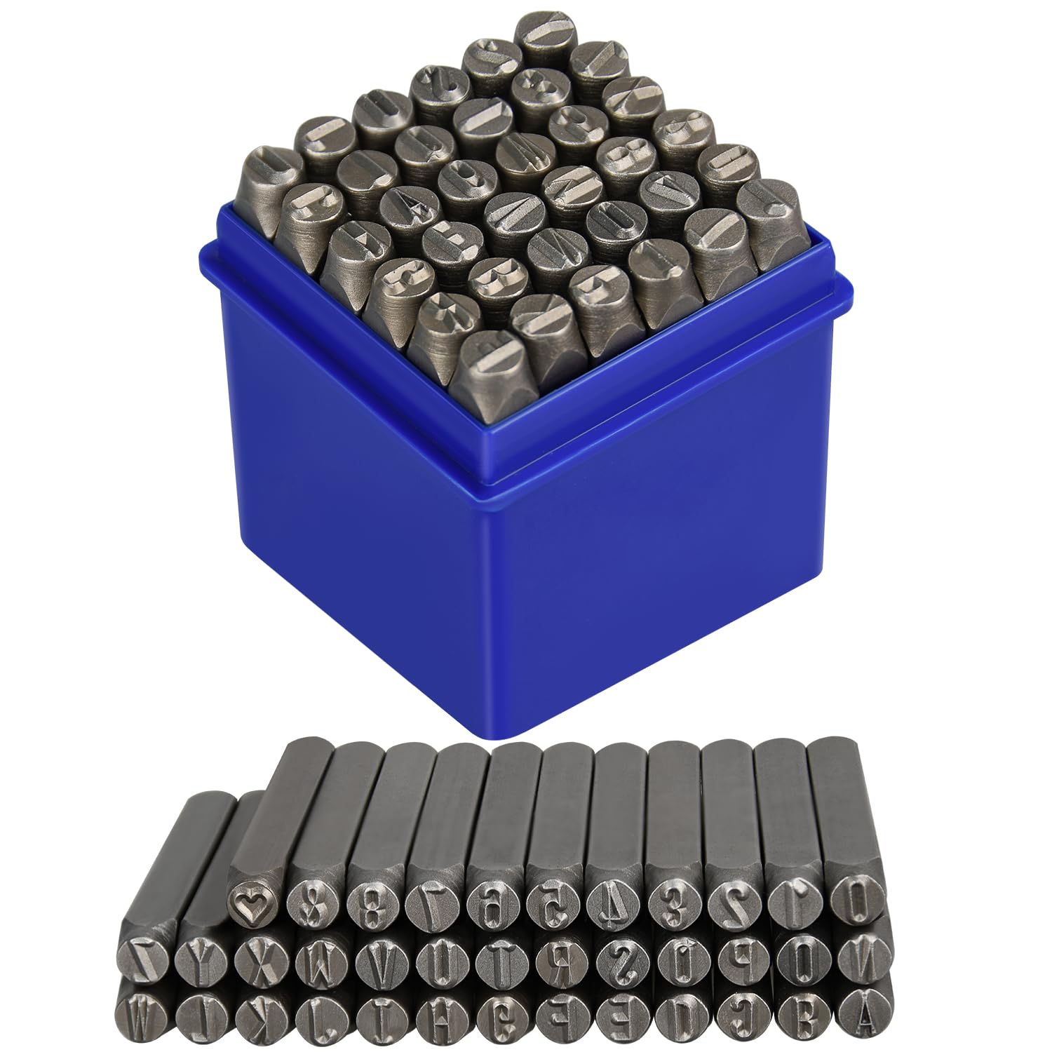 Amazon.com: Metal Stamping Kit, 6mm Number and Letter Stamp Set ...