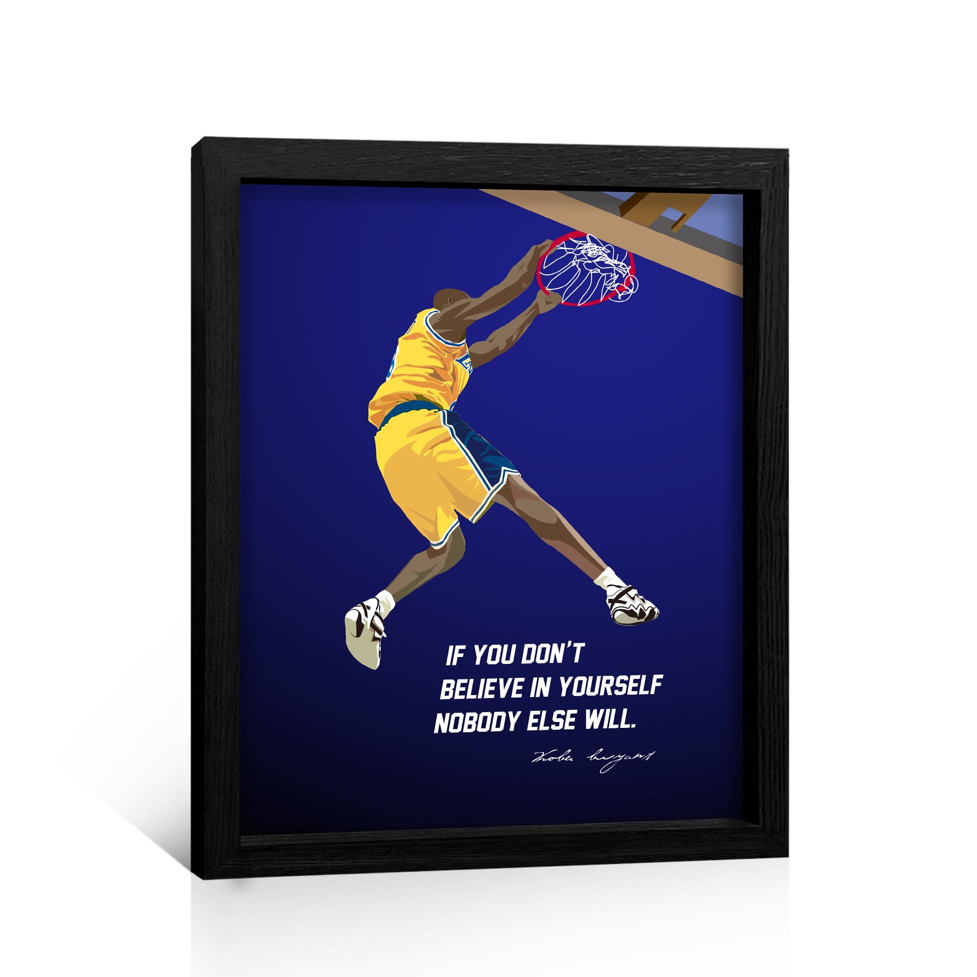 Amazon.com: TBPOA Framed Kobe Bryant Poster Legendary Baller Kobe Wall ...
