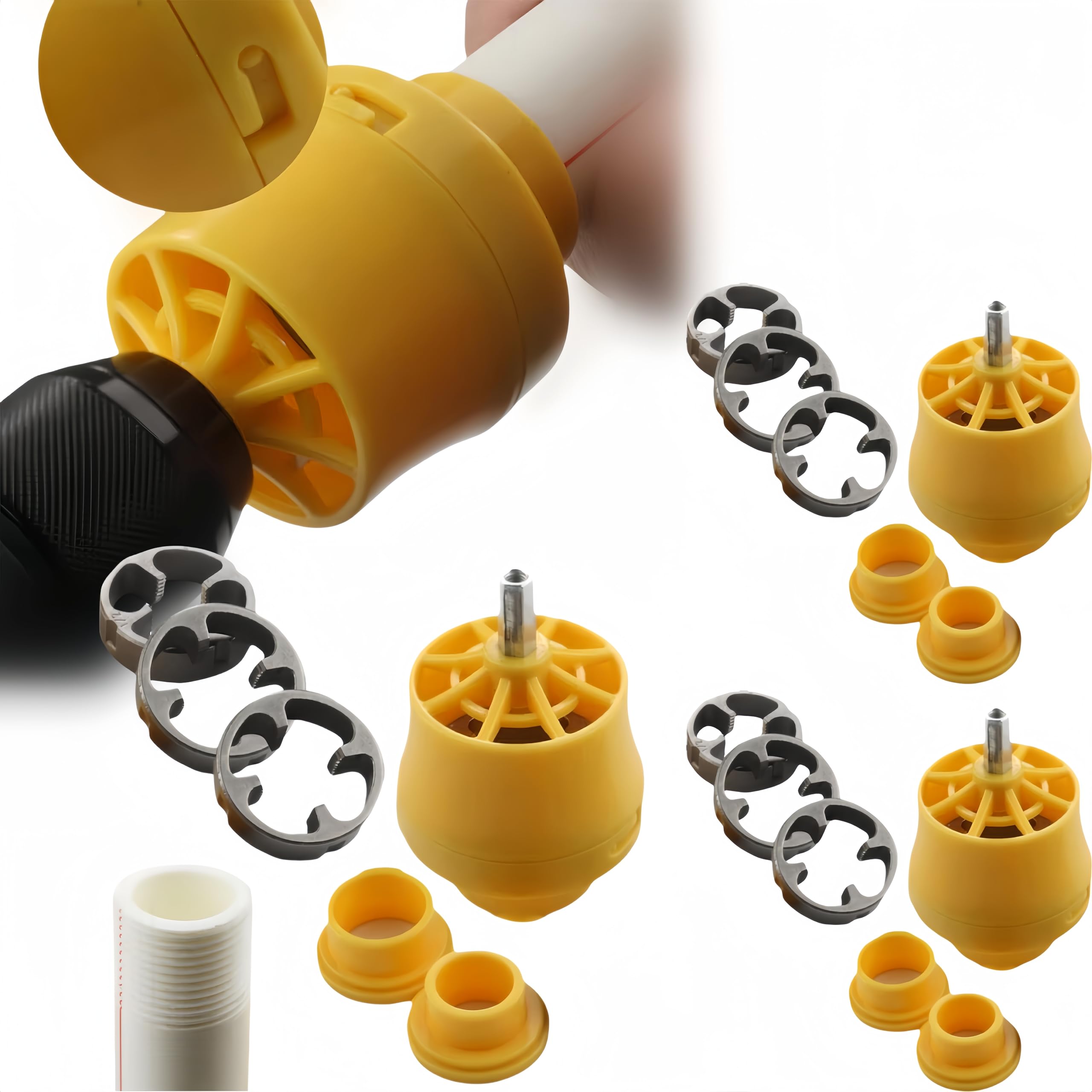 BRIFEEL PVC Thread Maker Tool for Electric Drill, PVC Pipe Threader ...