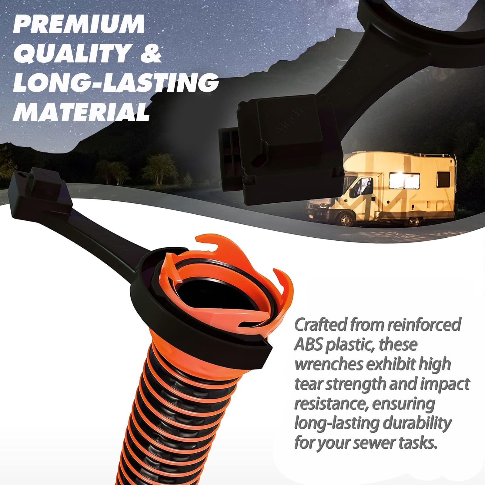Snapklik.com : TonGass (2 Pack Universal Fit RV Sewer Hose Wrench