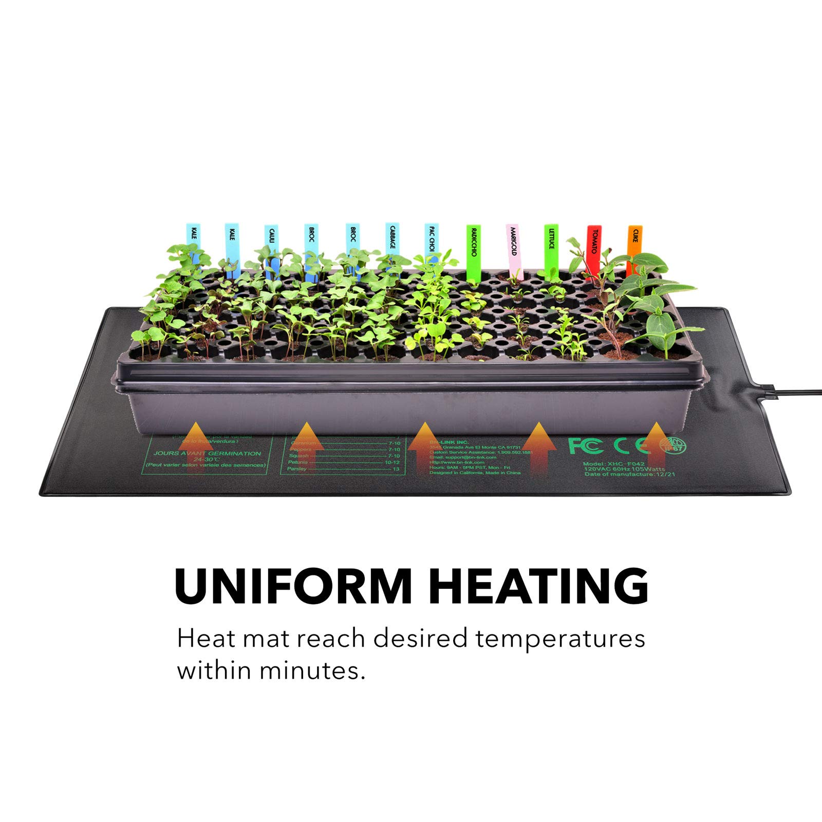 Snapklik.com : Seedling Heat Mat Warm Hydroponic Heating Pad Waterproof ...