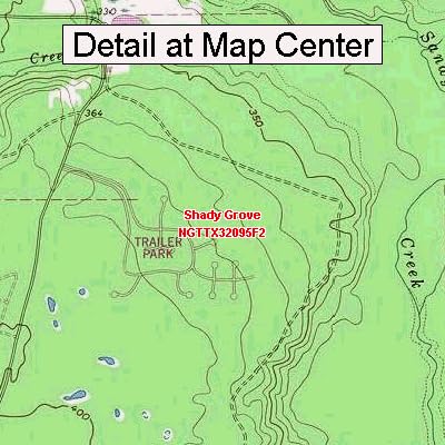 Amazon.com: USGS Topographic Quadrangle Map - Shady Grove, Texas ...