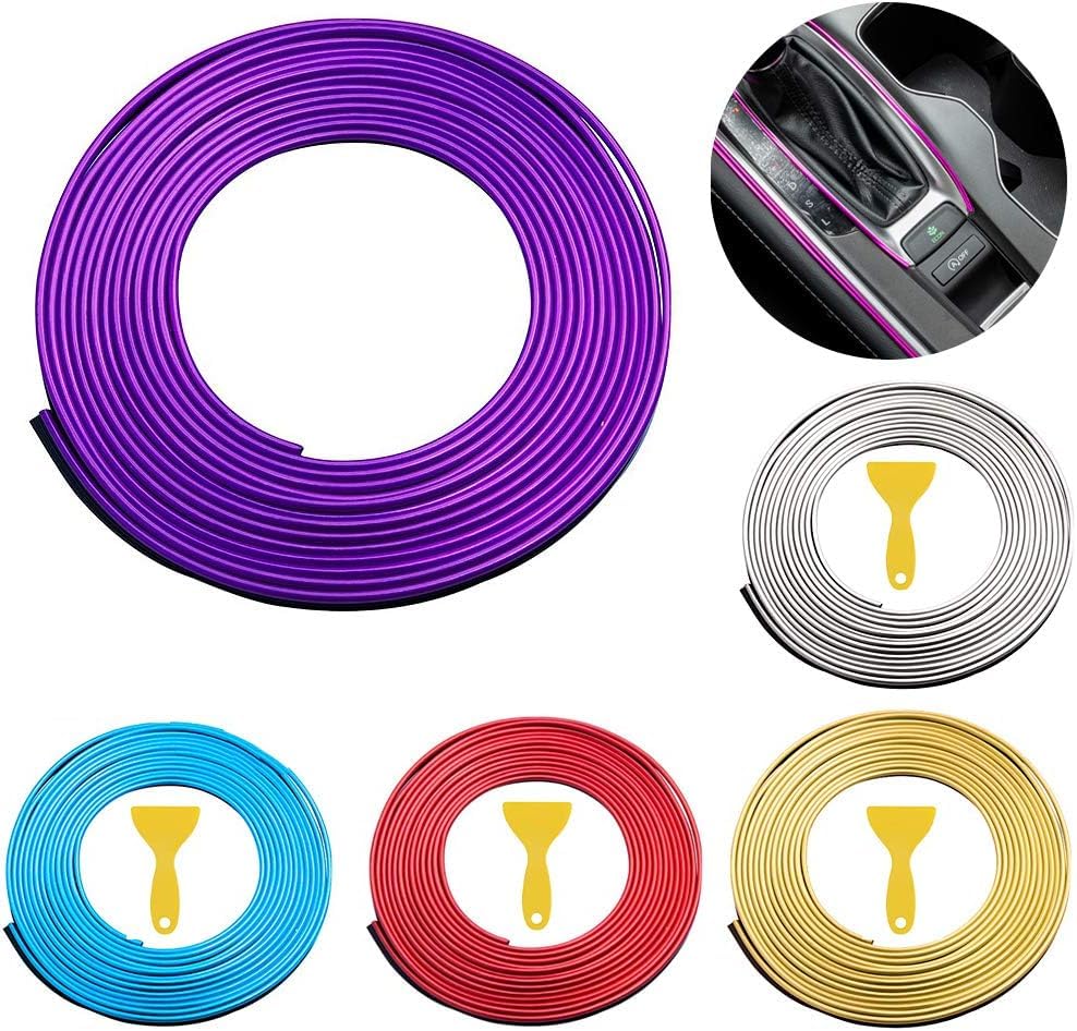 Amazon.com: Car Interior Moulding Trim，5M Car Filler Trim Strip line ...
