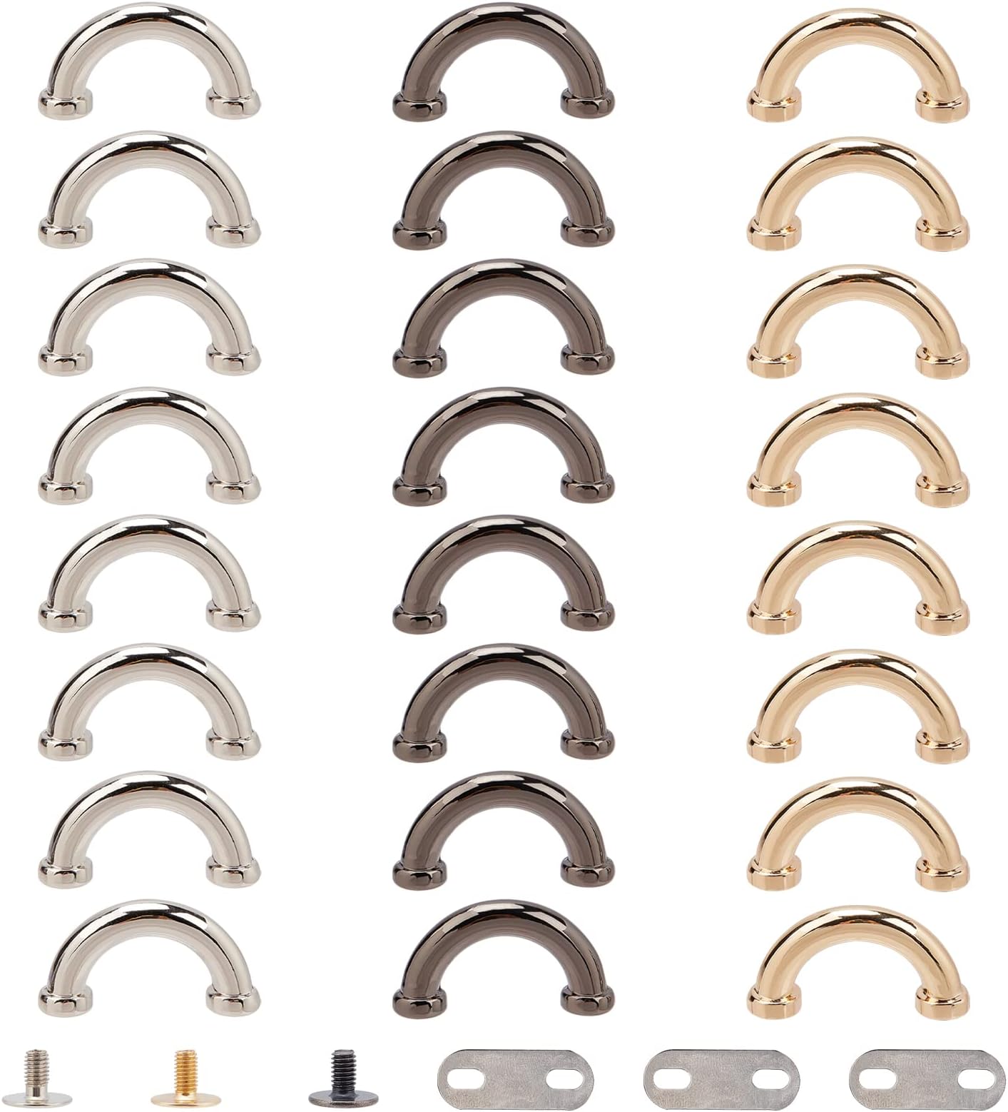 WADORN 4 Sets Metal Side Clip Hardware for Bag, Purse Suspension Clasp ...