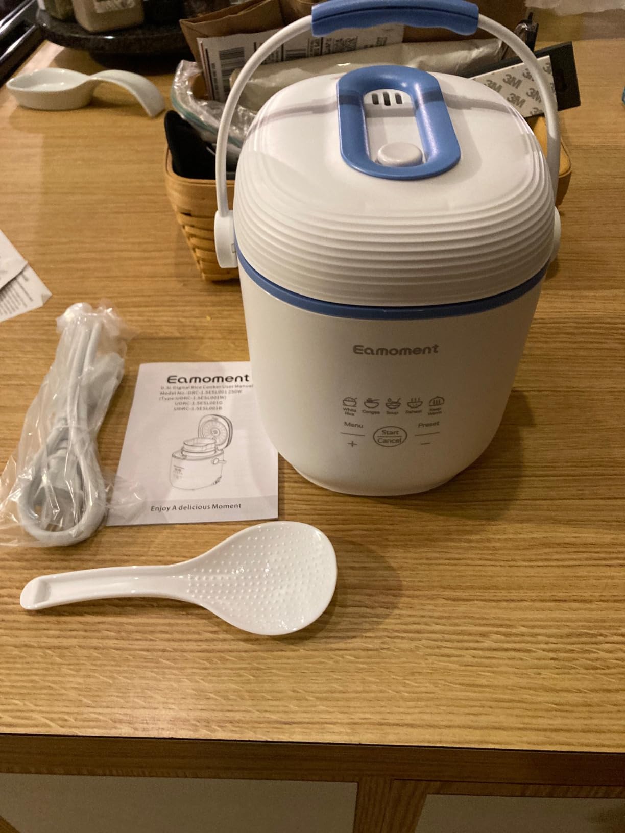 $9/mo - Finance Blue Mini Rice Cooker Small 1 Cup-2 Cup Non-Stick ...