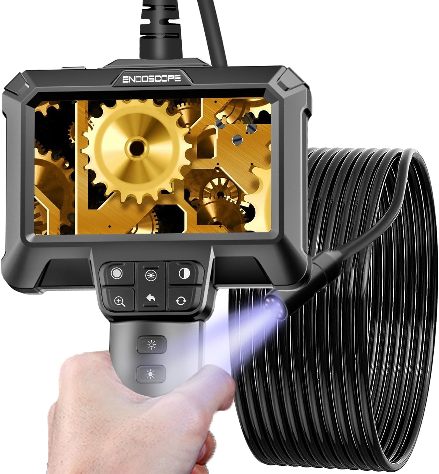 Amazon.com: Endoscope Camera, 1080P HD Digital Borescope with Light ...