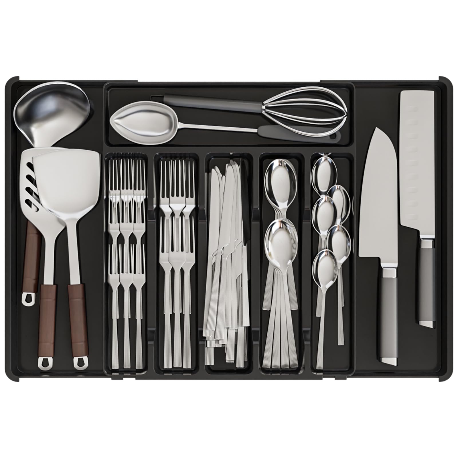 Amazon.com: Expandable Silverware Drawer Organizer Divider,Large ...