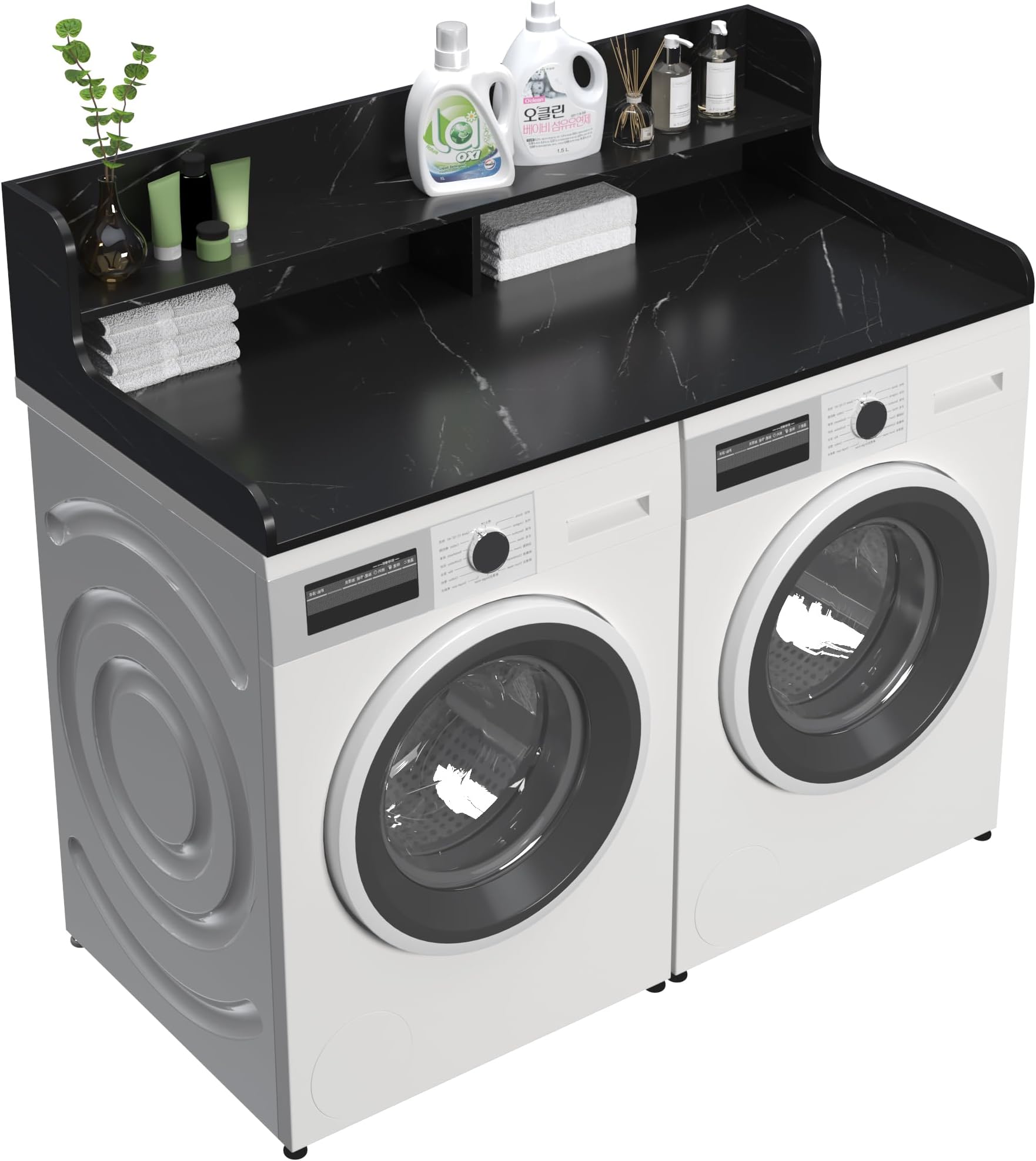Amazon.com: DTK Washer Dryer Countertop with Charging Station, 2 Tier ...