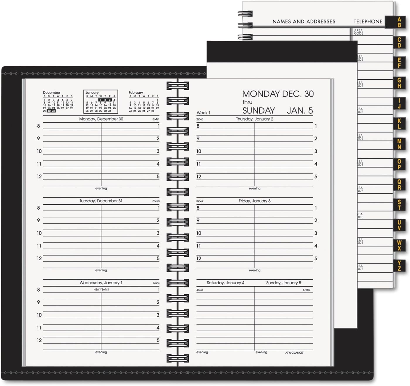 AT-A-GLANCE 70-008-05 Recycled Weekly Appt. Book with Memo Pad ...