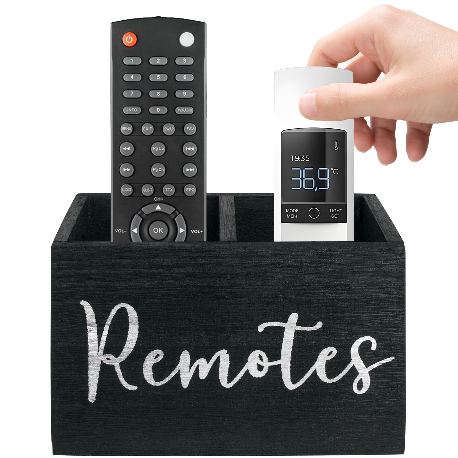 Amazon.com: SIBRANT Remote Control Holder, TV Remote Holder with2 ...