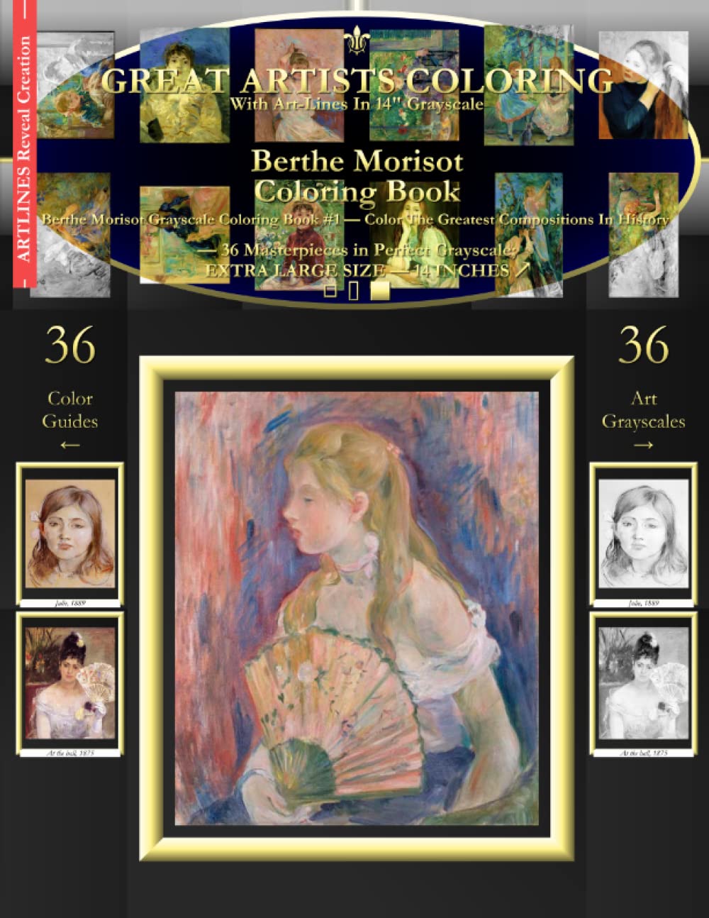 Amazon.com: Berthe Morisot Coloring Book: Berthe Morisot Grayscale ...