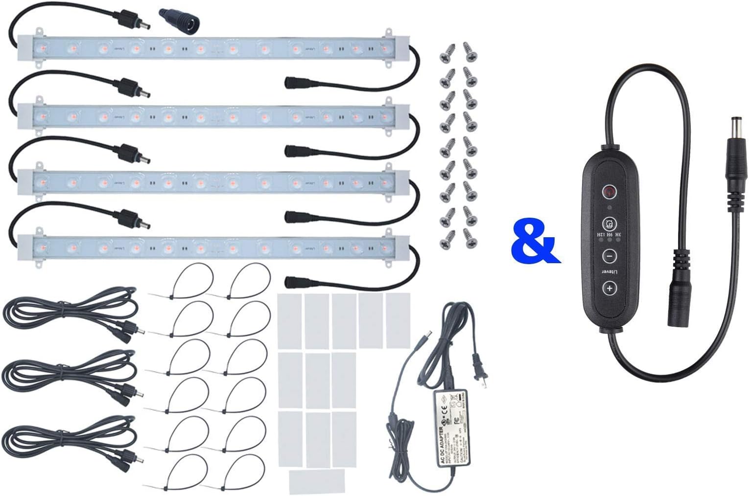 Amazon.com: Litever Plant Grow LED Light Strip Kit 45W + Timer : Patio ...