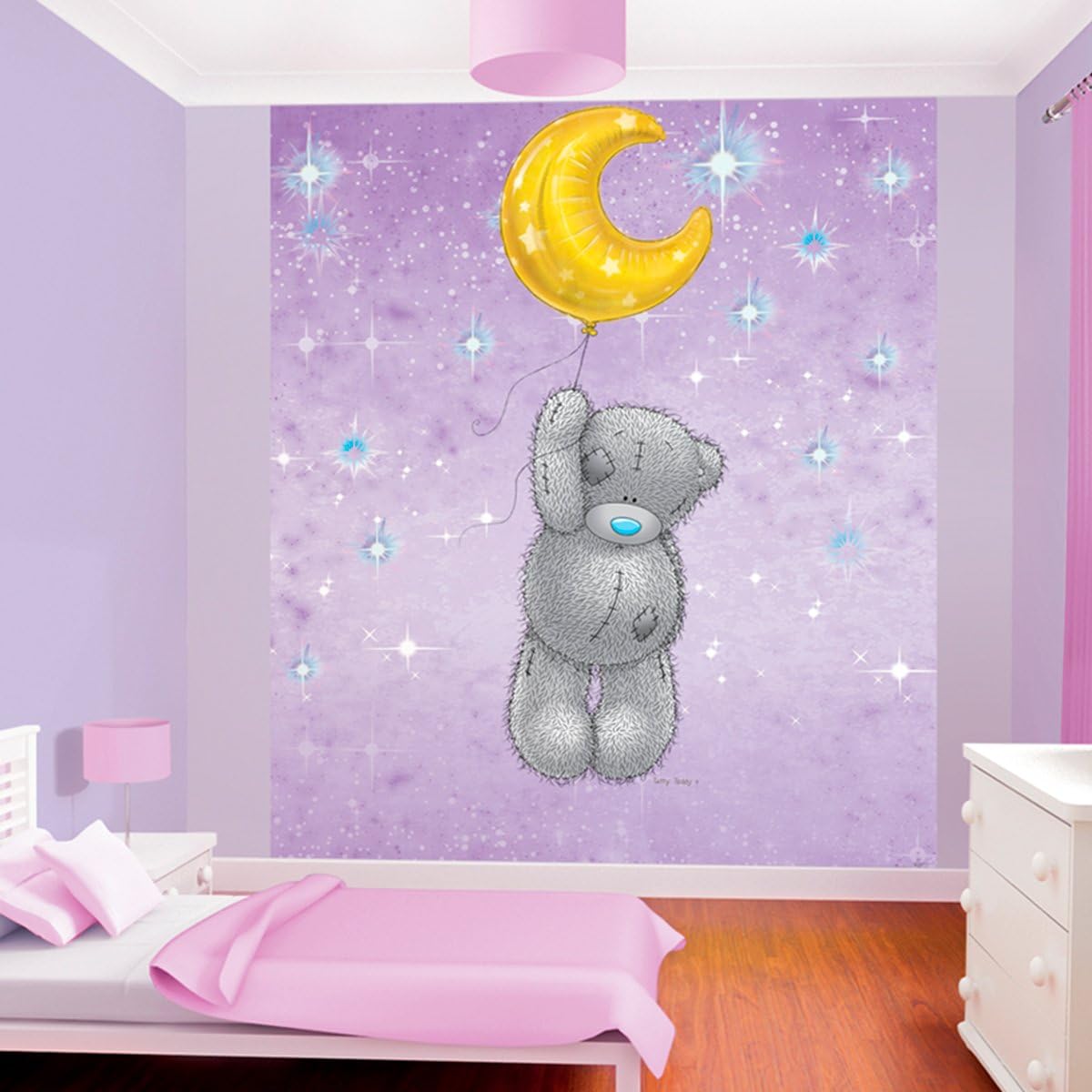 Walltastic 8 x 6.6 ft Tatty Teddy Mural Wall Paper : Amazon.co.uk: DIY ...
