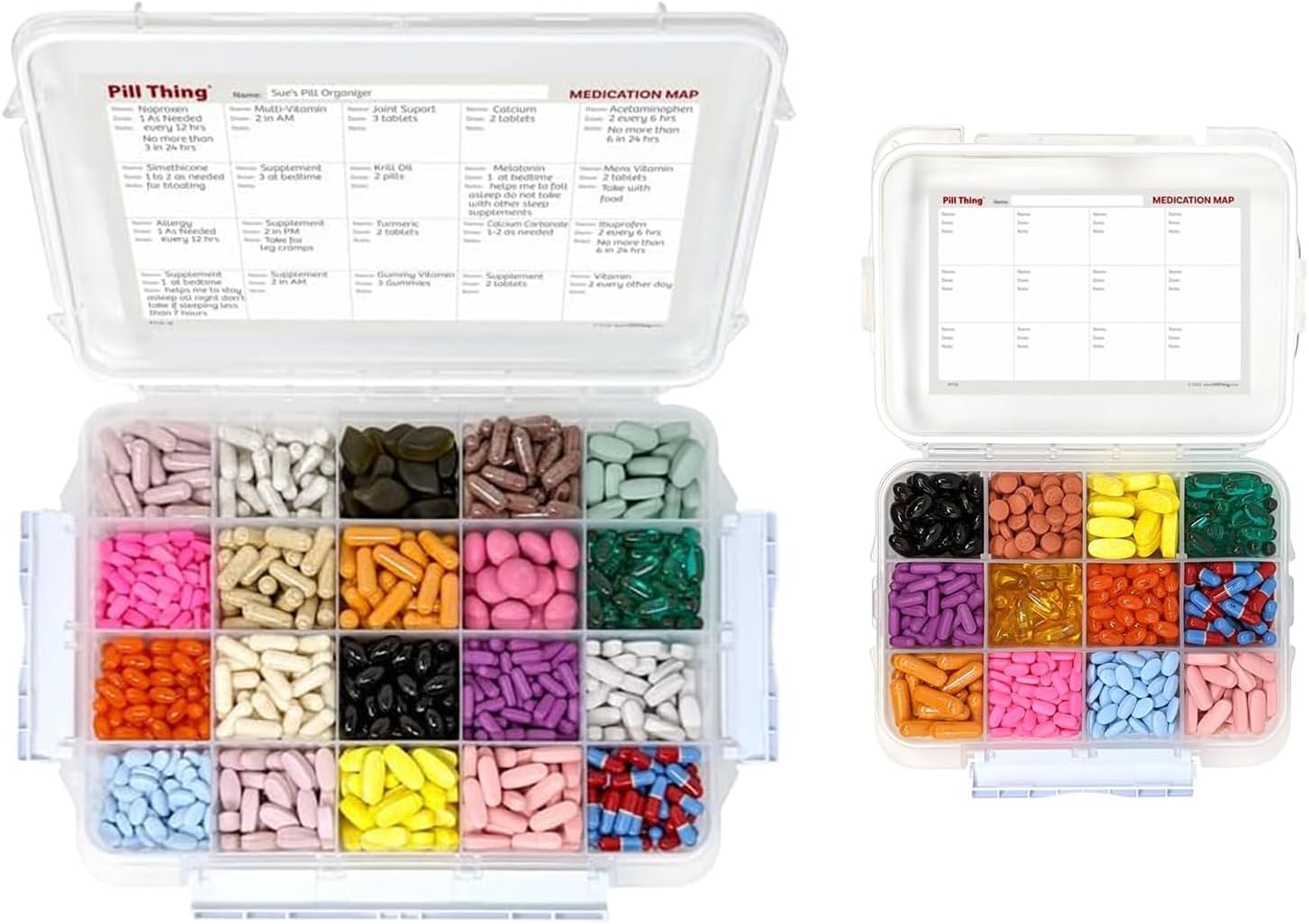 Amazon.com: 8 Compartment Large Pill Case with Airtight Seal, 8 Times a ...