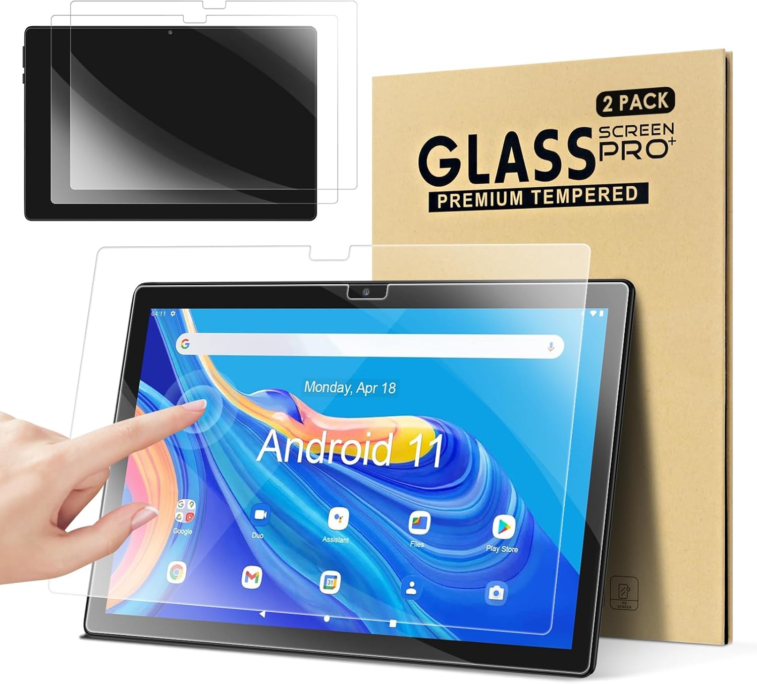 Amazon.com: DETUOSI [2-PACK] Screen Protector for ‎FEONAL K116 10.1 inch Android Tablet, Ultra ...