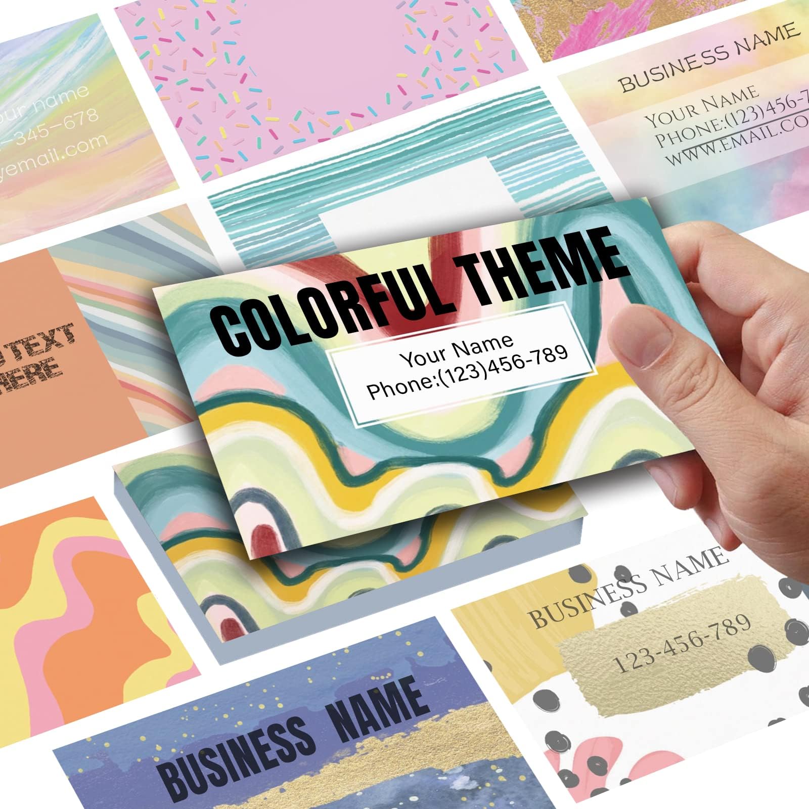 Amazon.com : Business Cards Customize with Templates, Custom Business ...