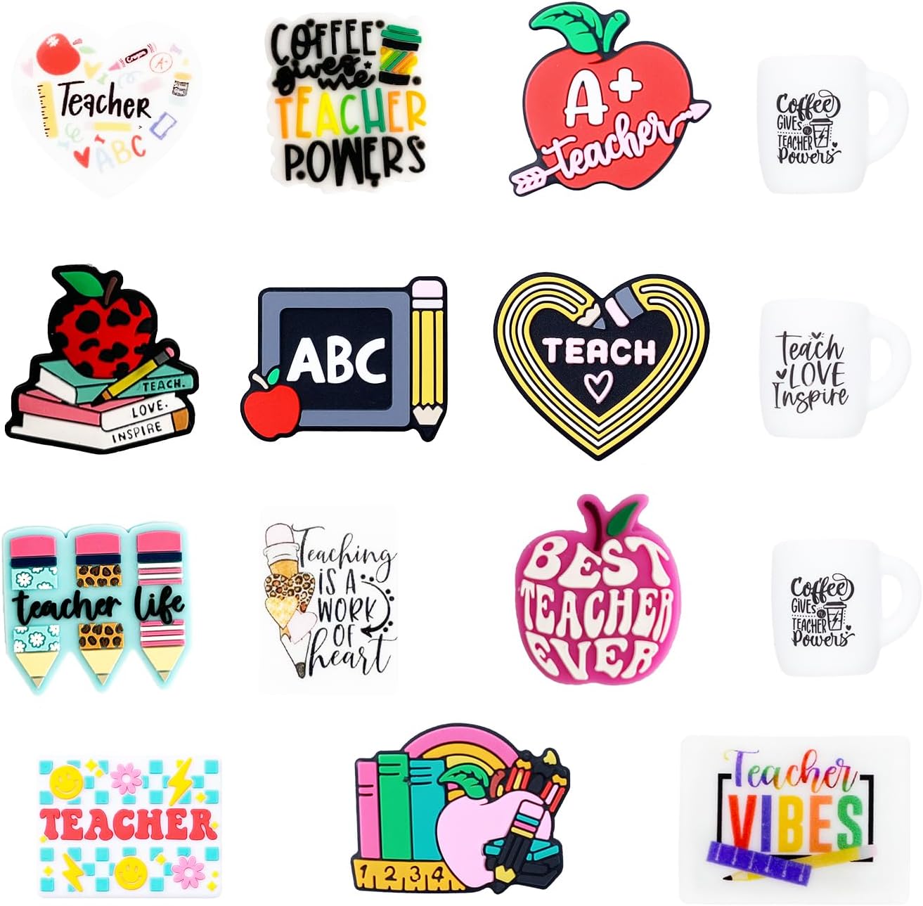 Amazon.com: School Focal Beads for Pens, Silicone Focal Beads Bulk for ...