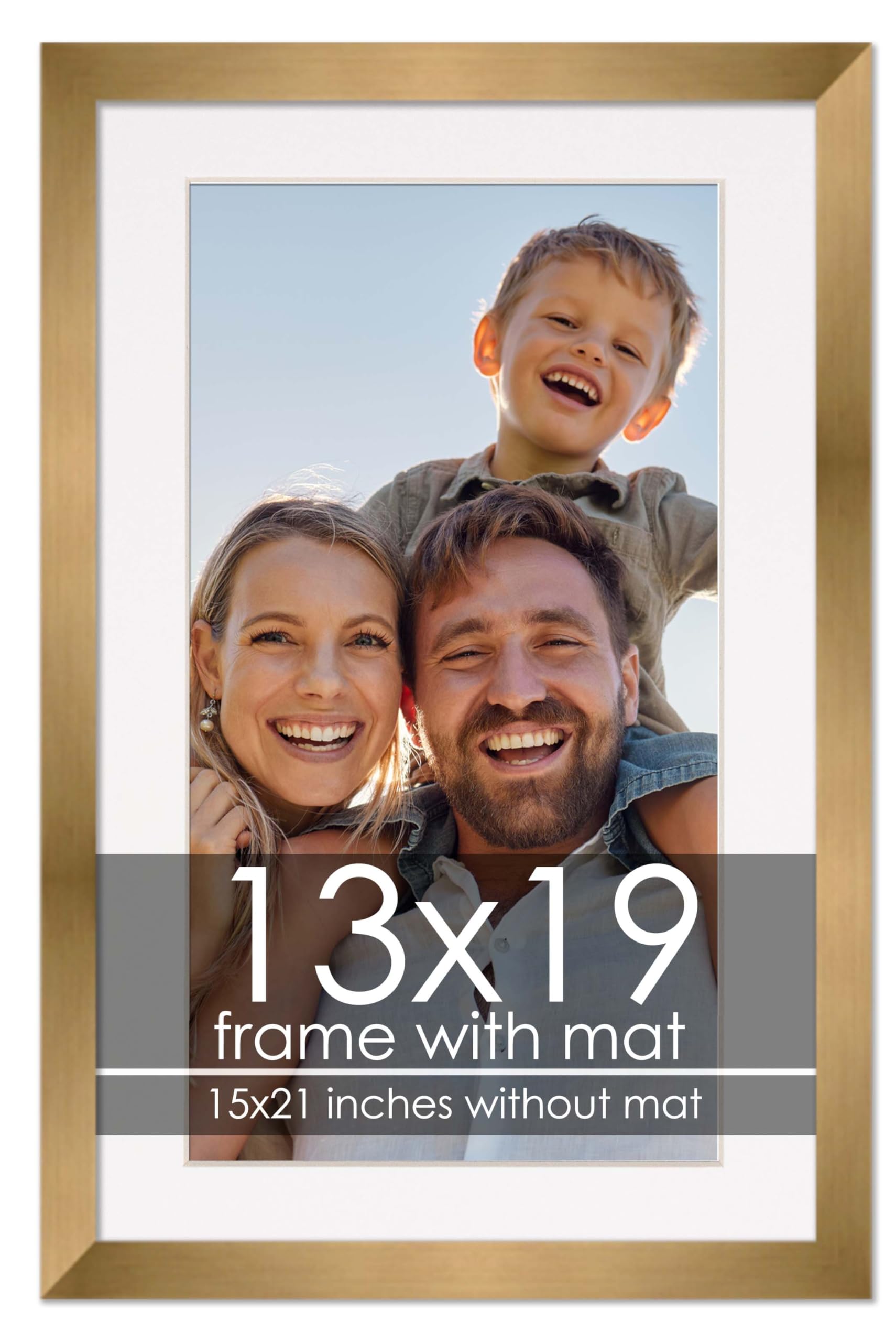 Amazon.com - 13x19 Frame with Mat - Bronze 15x21 Frame Wood Made to ...