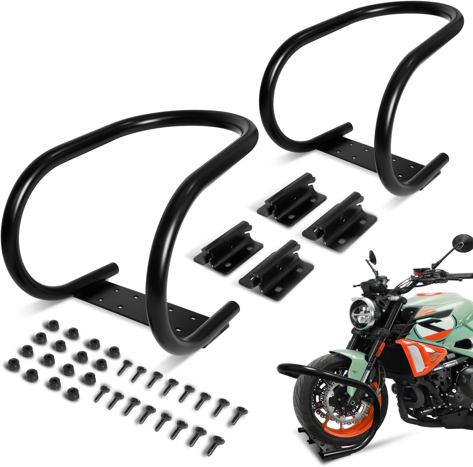 Amazon.com: YATOINTO 2 Pack E-Track Motorcycle Wheel Chock, 7 ...