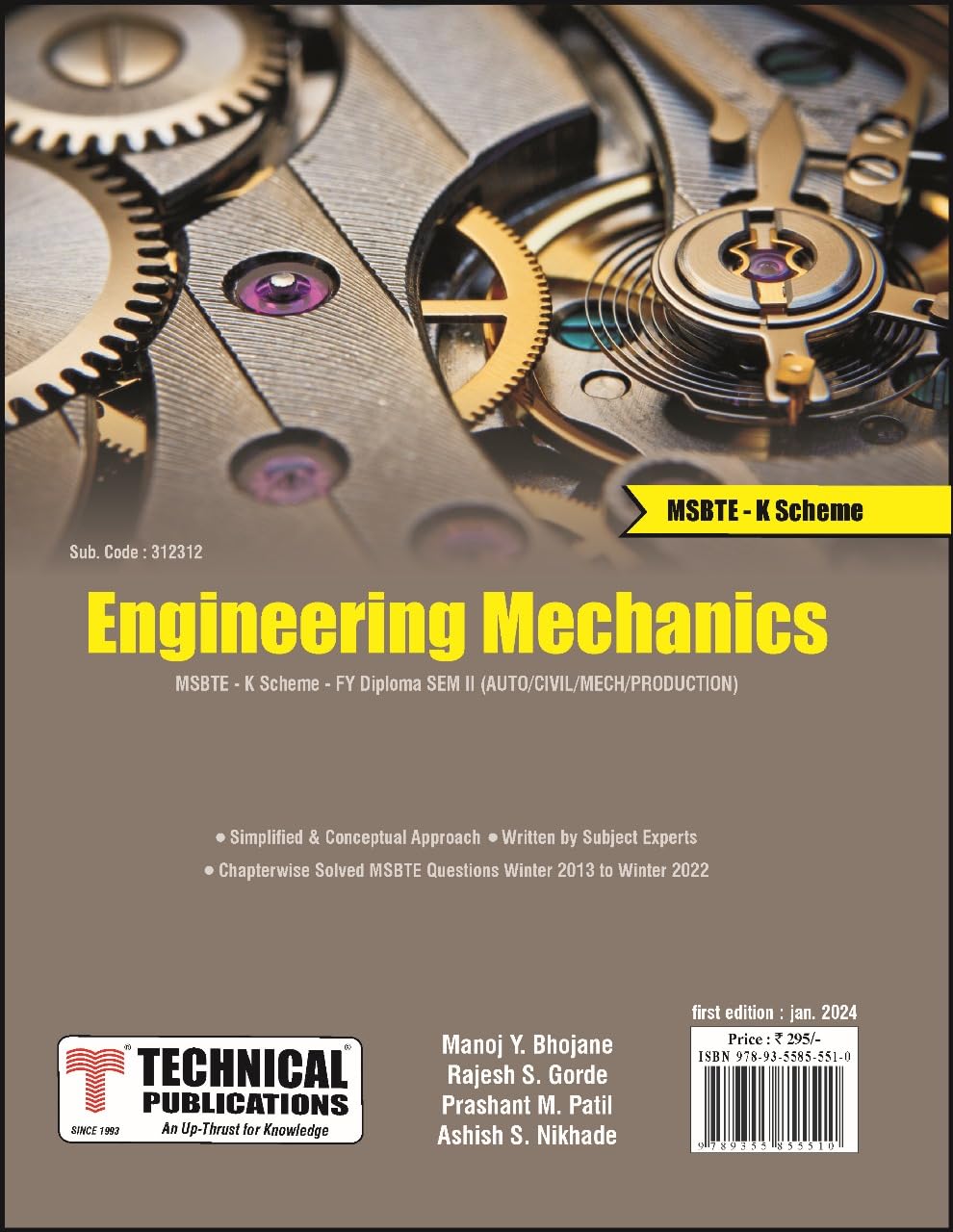 ENGINEERING MECHANICS K Scheme (II - Mech. /Civil/Auto./Prod.- 312312 ...