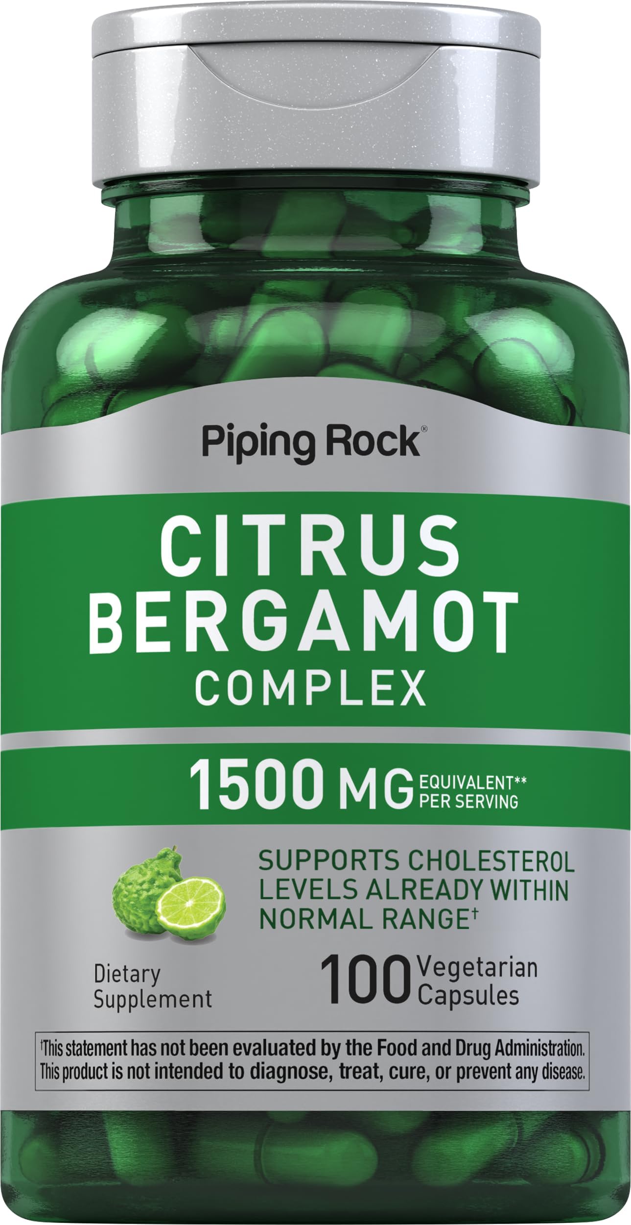 Amazon.com: Piping Rock Citrus Bergamot Extract 1500mg | 100 Capsules ...