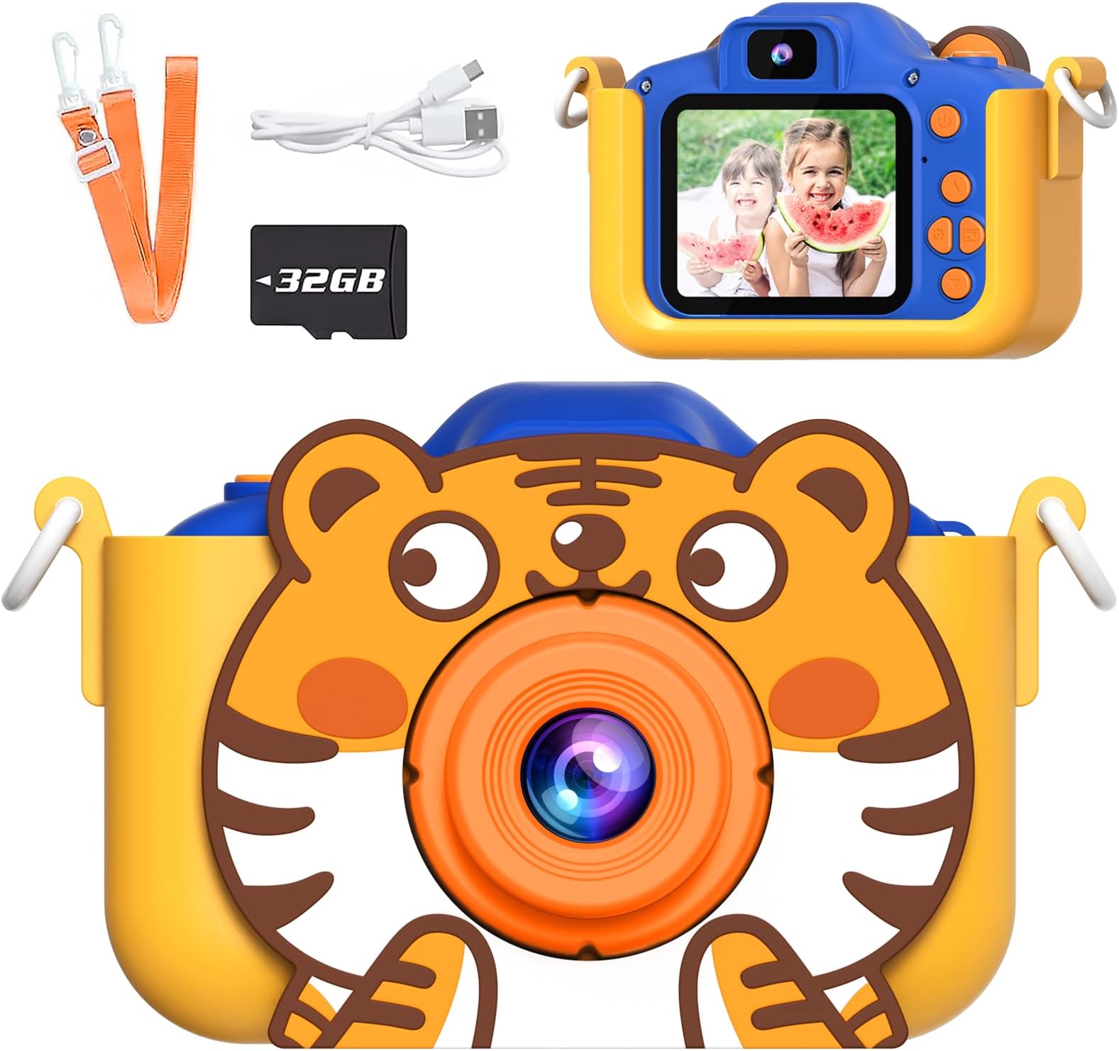 Amazon.com: MindPal Kids Camera, Toddler Digital Camera, Tiger Dual ...