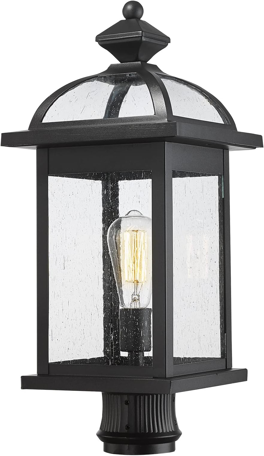 Diyel Large Outdoor Post Light Fixture, Colonial Exterior Pillar ...