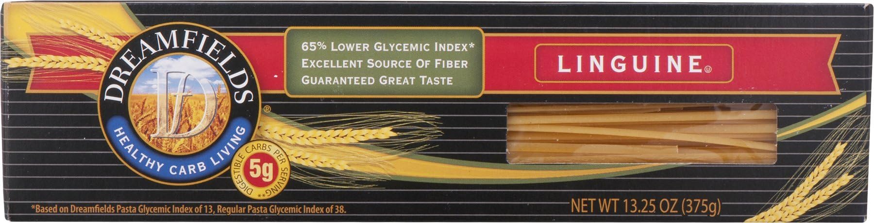 Amazon.com : Dreamfields Pasta Healthy Carb Living - Linguine ...