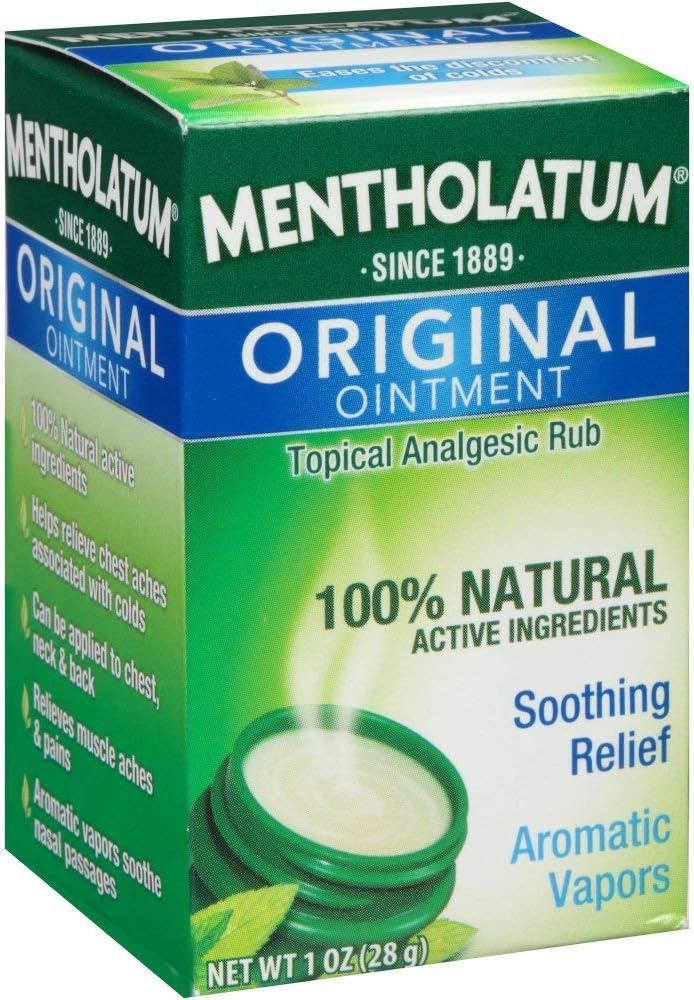Amazon.com: Mentholatum Ointment Jar, 1 OZ : Health & Household