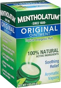 Amazon.com: Mentholatum Original Ointment Soothing Relief, Aromatic ...