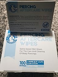 Amazon.com: Dr. Piercing Aftercare Wipes – Piercing Aftercare | Saline ...