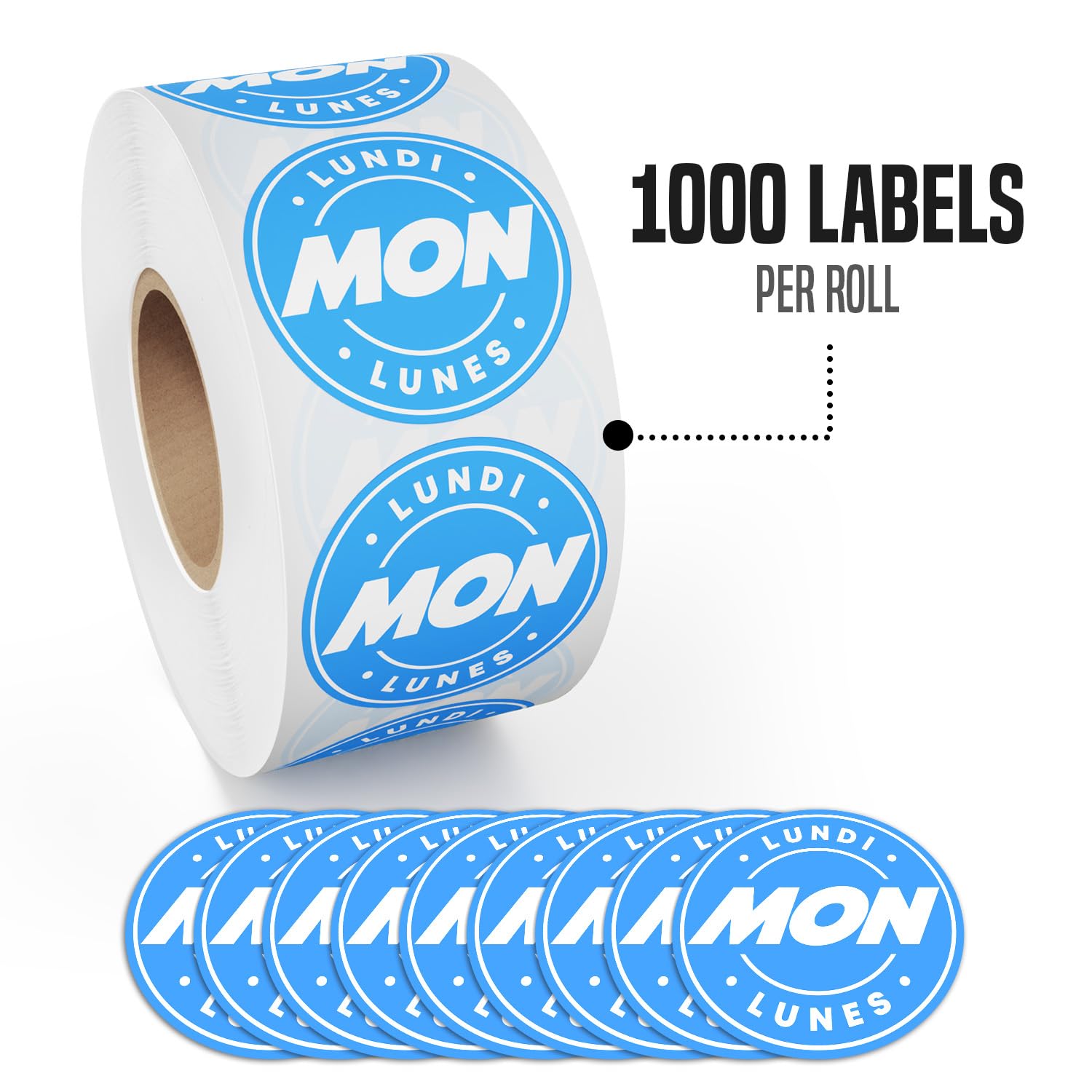 Snapklik.com : Easy Identification Date Stickers 7,000 Days Of The Week ...