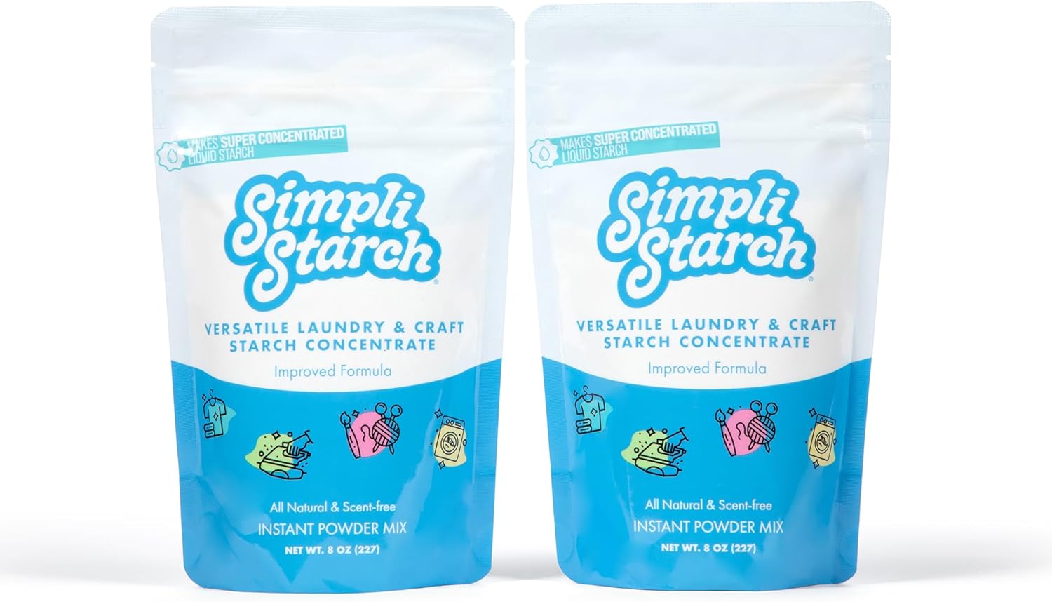 Simpli Starch® Dry Mix Makes Super Concentrated Liquid Starch For ...