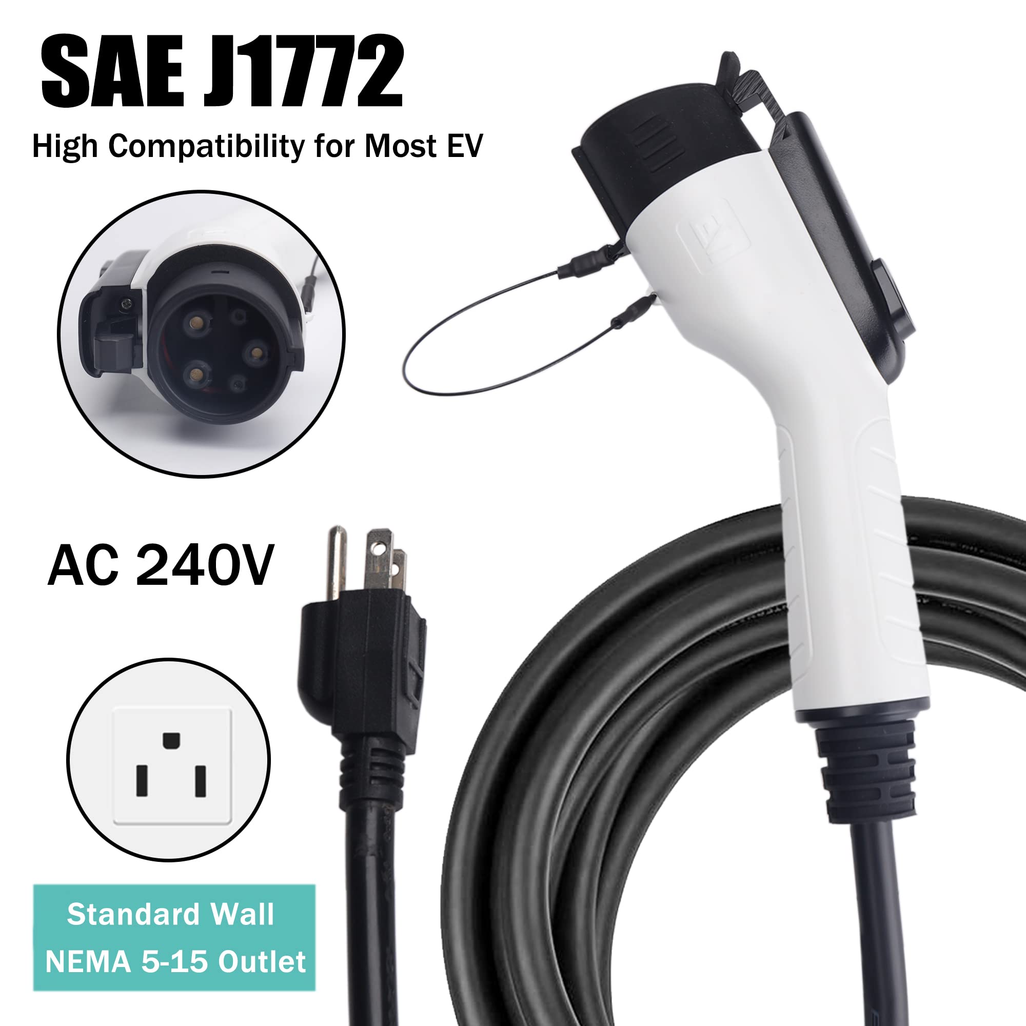 Snapklik.com : CTOCH Level 1 Portable EV Charger 16 Amp 110V Electric ...