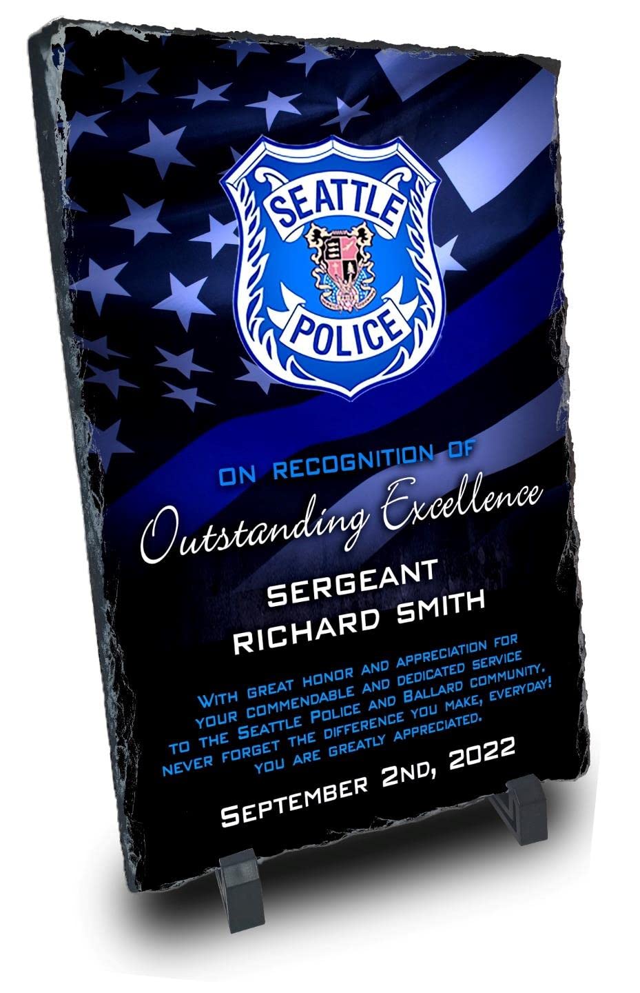 Amazon.com: Police Law Enforcement Department Recognition Plaques First ...