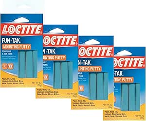 Amazon.com: Loctite Fun-Tak Mounting Putty 2-Ounce (1087306) - 4 Pack ...
