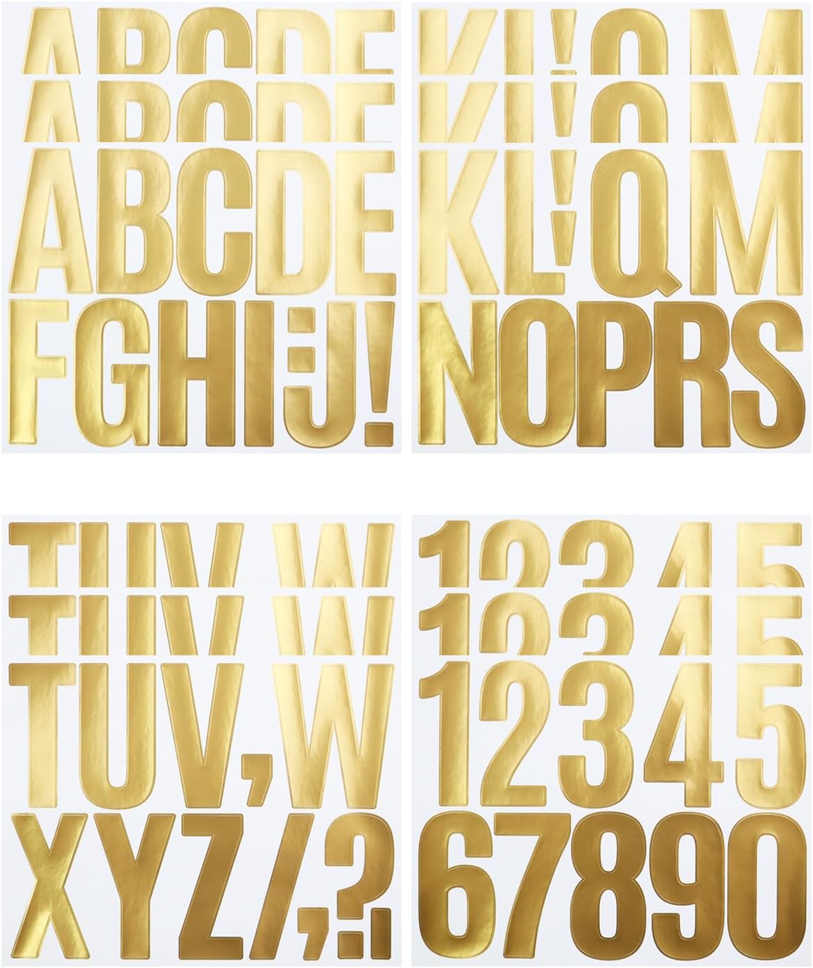 Amazon.com: 3 Inch Letter Stickers, 138 Pieces Self Adhesive Alphabet ...