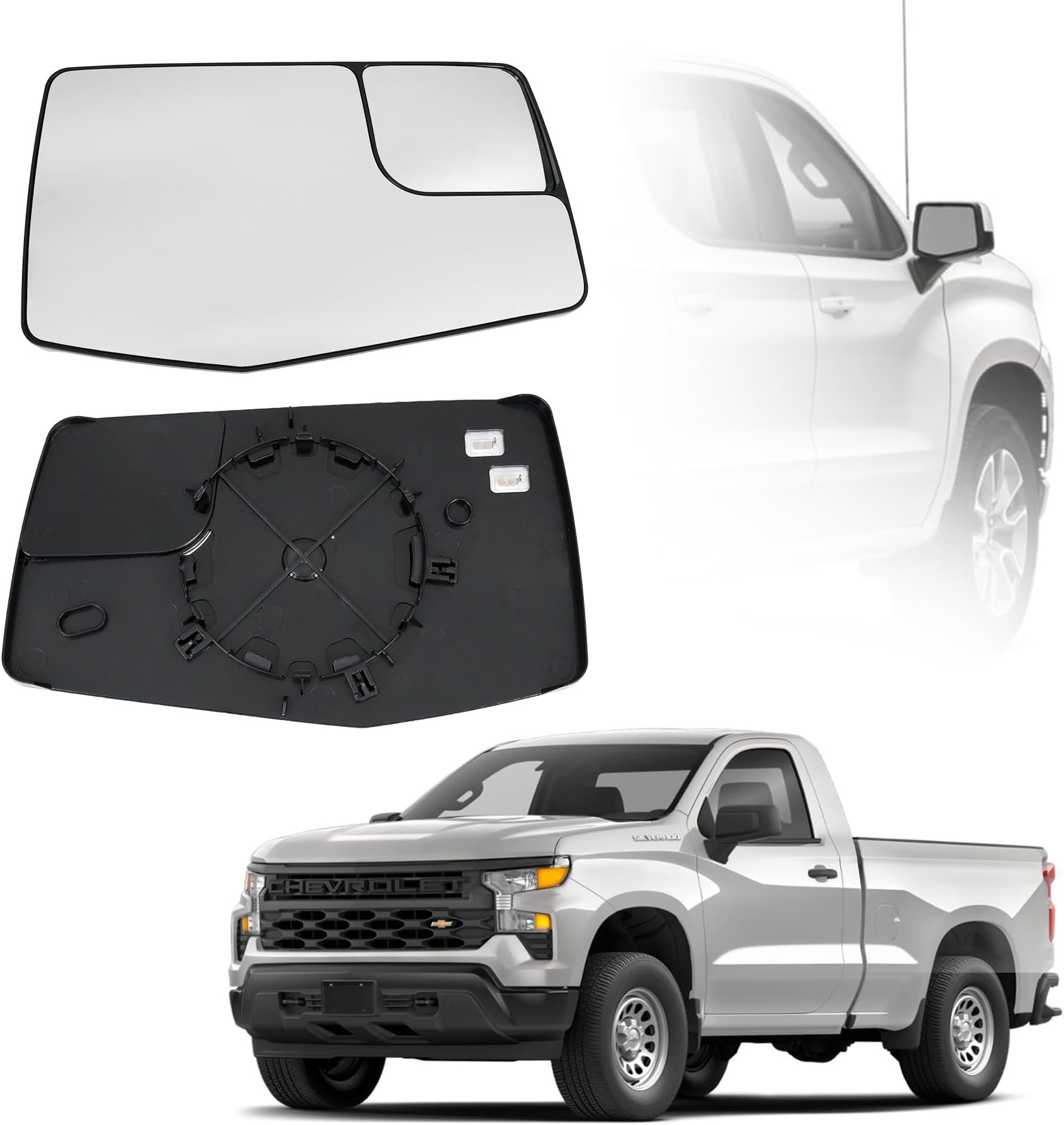 Amazon.com: Convitex Passenger Right Side Door Heated Mirror Glass with ...