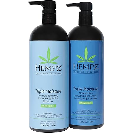 Amazon.com : Hemp Daily Shampoo and Conditioner | Hemp, Argan, and ...