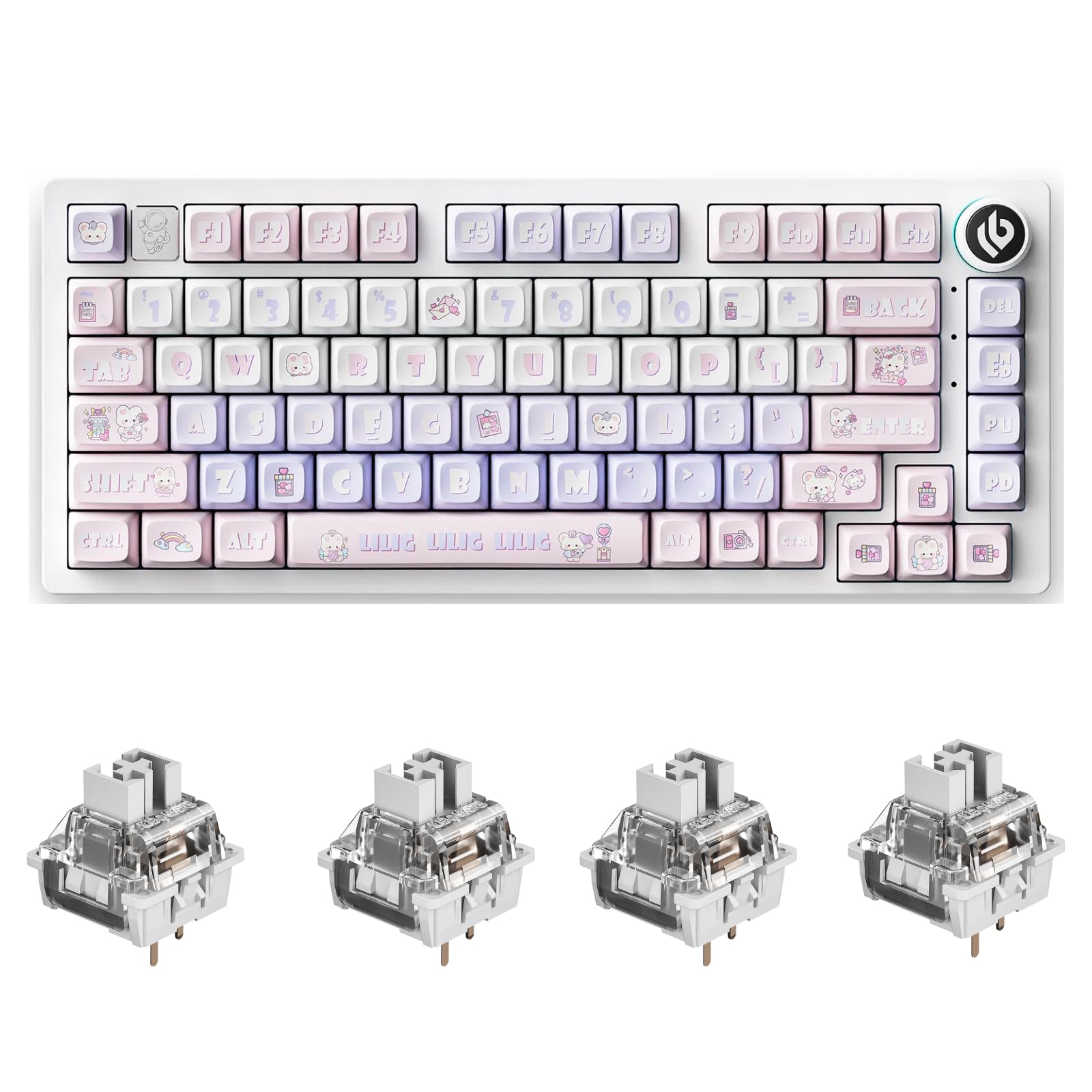 Amazon.com: LEOBOG Hi75 Keyboard, Aluminum Mechanical Keyboard, Wired ...