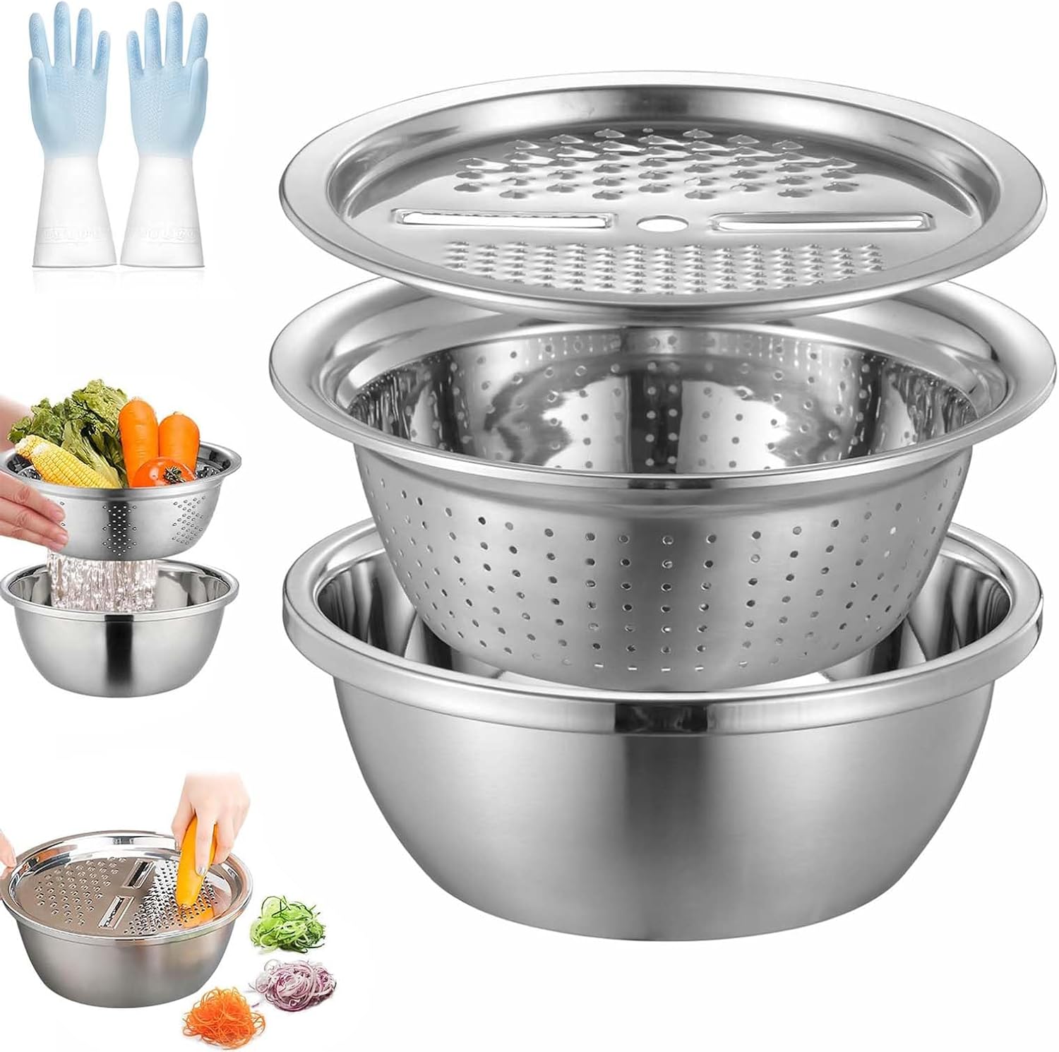 Amazon.com: Germany Multifunctional Stainless Steel Basin, Stainless ...