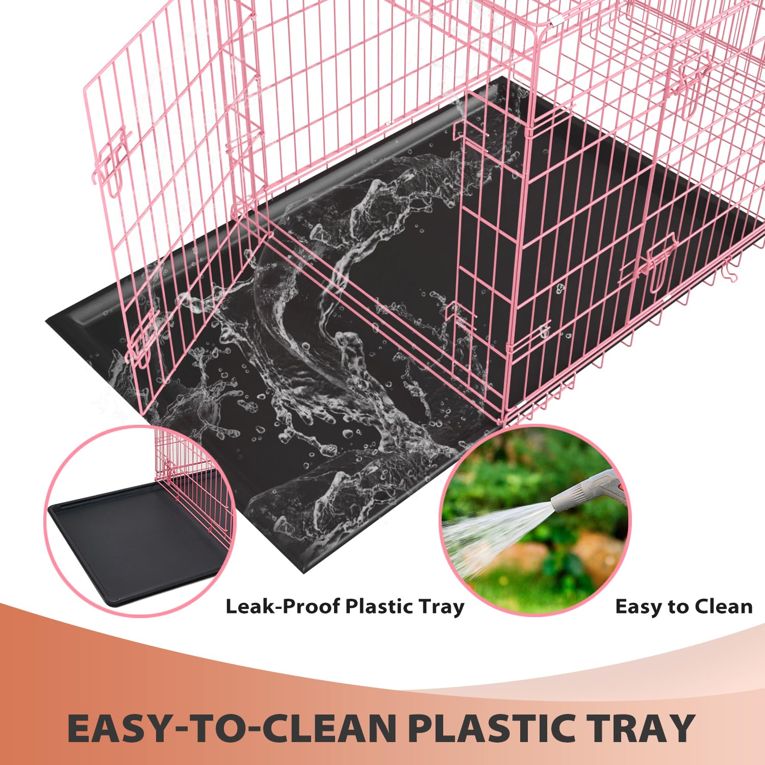 Snapklik.com : BestPet 30 Inch Dog Crates For Small Medium Dogs Folding ...