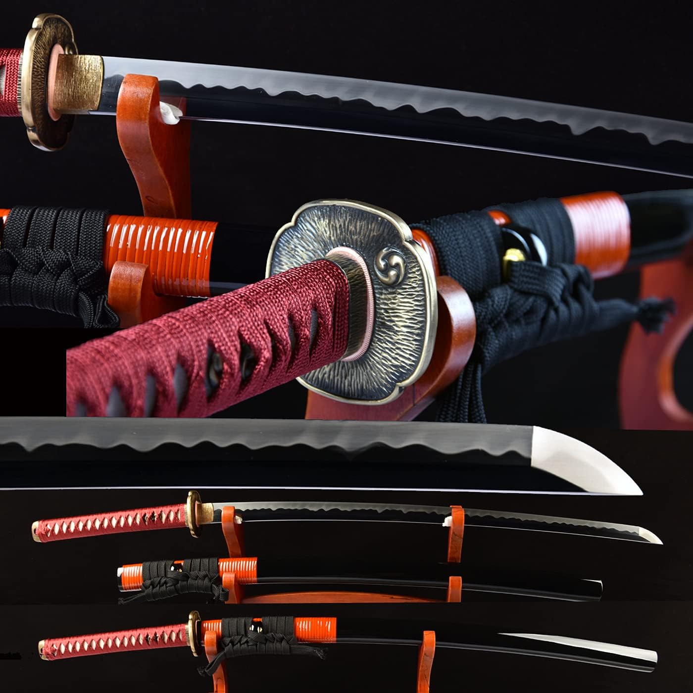 Amazon.com : HERO SWORD Traditional Handmade Real GUNOME 互目 Hamon ...