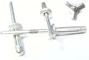Amazon.com: Mill Exploding Pop Rivets 3/16" Tri-Fold Small Aluminum ...