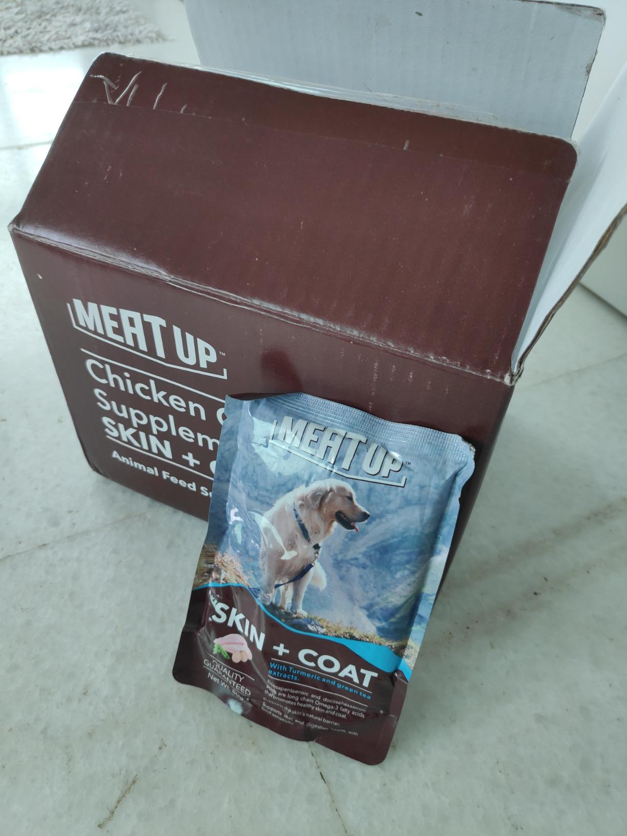 Meat Up Chicken Gravy Supplement, Skin+Coat- 80g, Pack of 10 ( Buy 1 ...