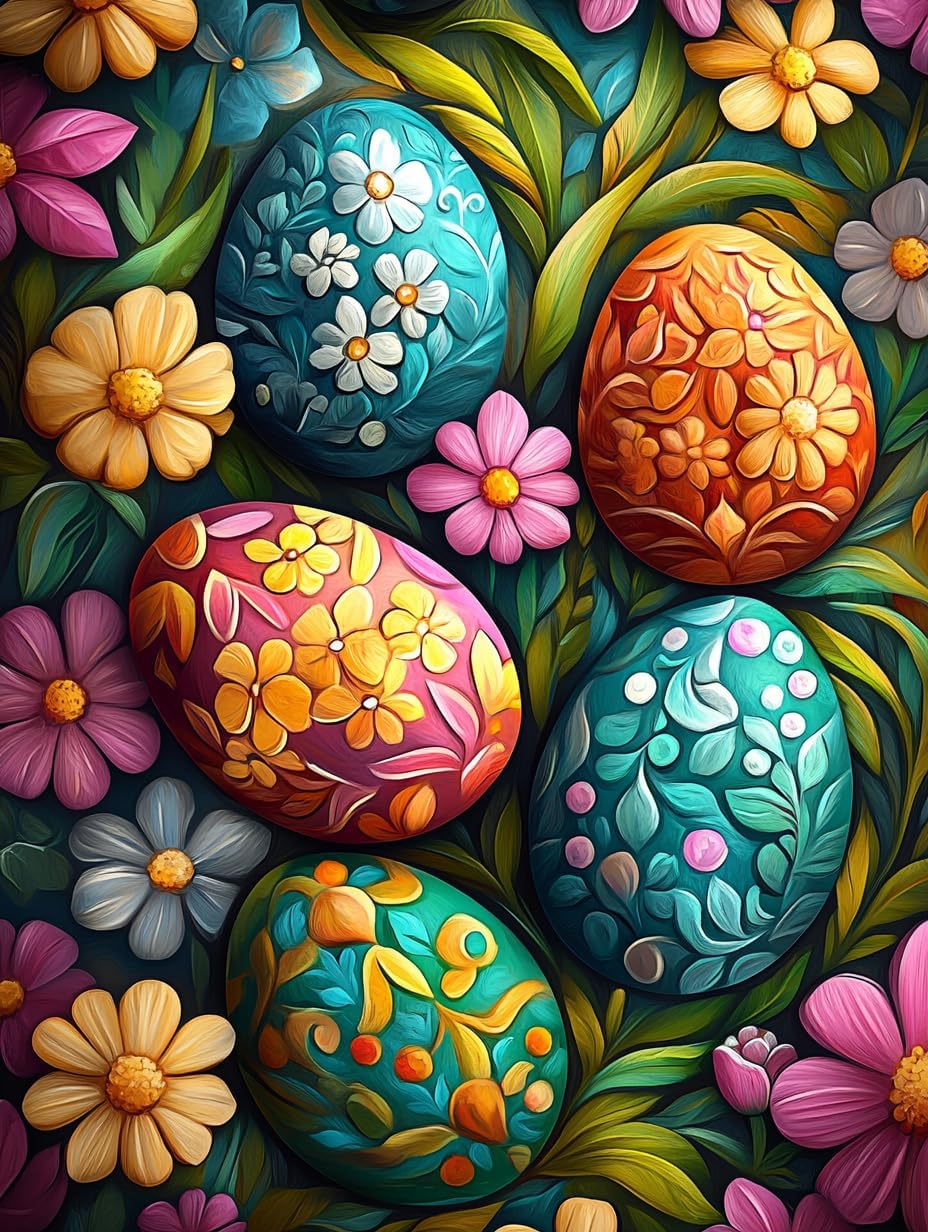 Amazon.com: SKRYUIE 5D Diamond Painting Kits Easter - Diamond Art Kits ...