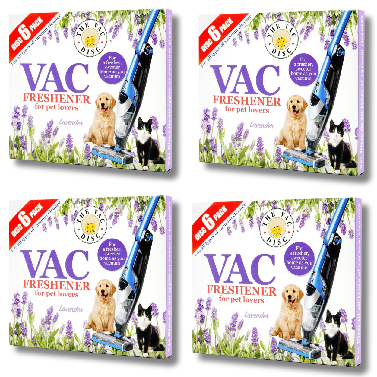 UTIZ 4X Pack Vac 24 Vac Fresheners Lavender Extra Strength Powerful ...