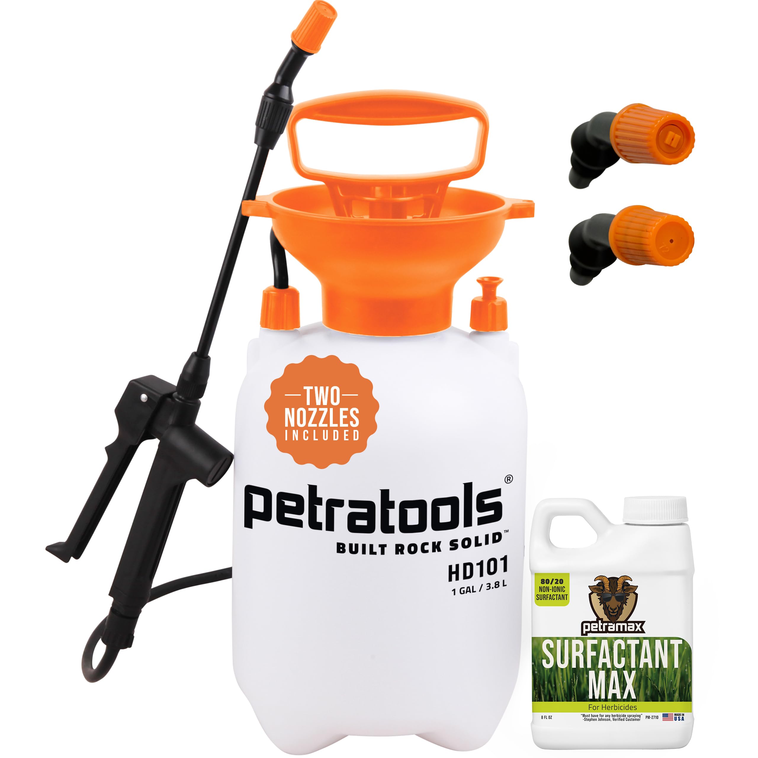 Amazon.com : 1 Gallon Sprayer & Surfactant (8oz) - HD101 1 Gallon Pump ...