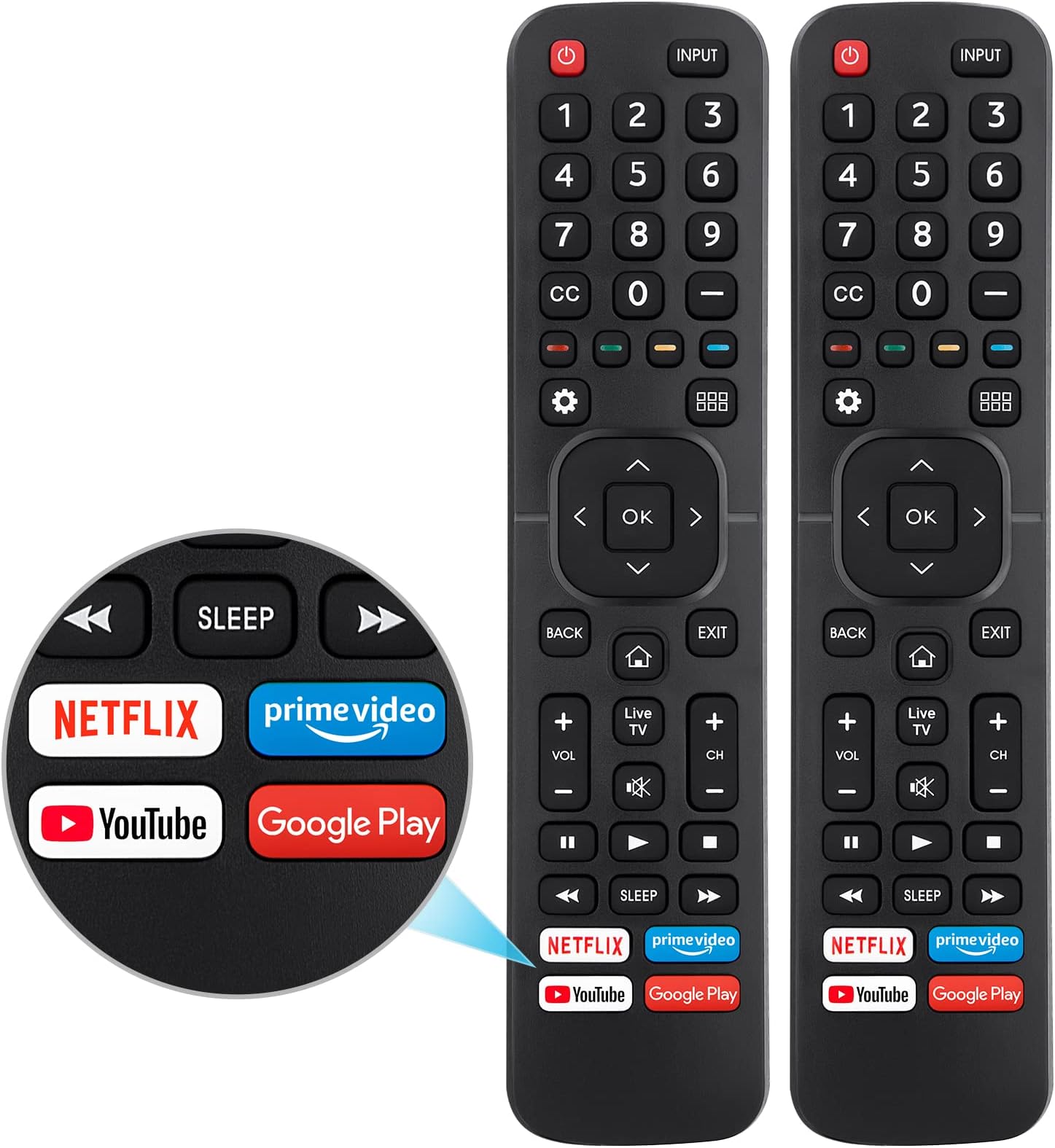 Amazon.com: Replacement Remote Control EN-33926A for Hisense-Smart-TV ...