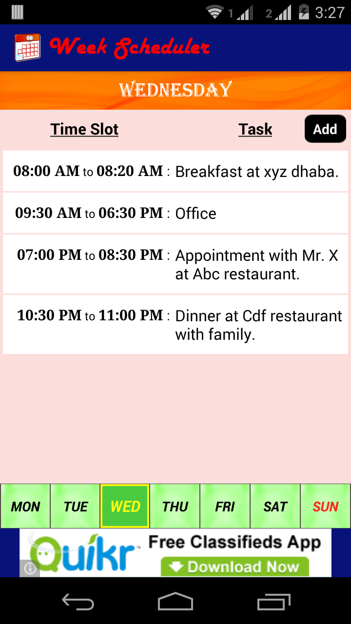 Week Scheduler:Amazon.de:Appstore for Android